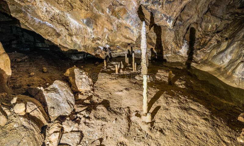 Inside of a Cave stock image. Image of attraction, ground - 115375269