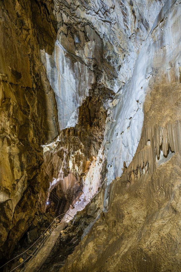 Inside of a Cave stock image. Image of explore, column - 73438435