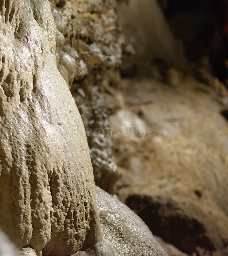Inside a Cave in Equi Terme a Little Village in Italy Stock Photo ...