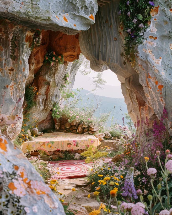 Enchanting Aerial View Mystical Lake Oasis Stock Photos - Free ...