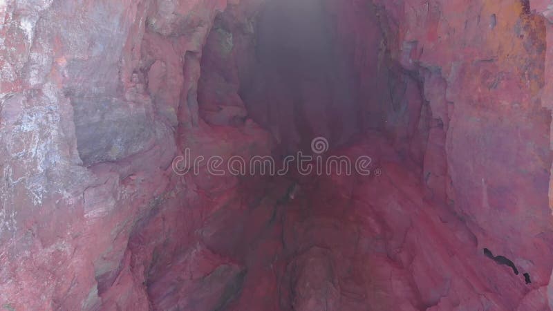 Inside a Cave stock video. Video of geology, ceiling - 233811393