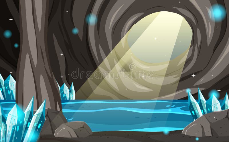 Inside the cave stock illustration. Illustration of ground - 67046861