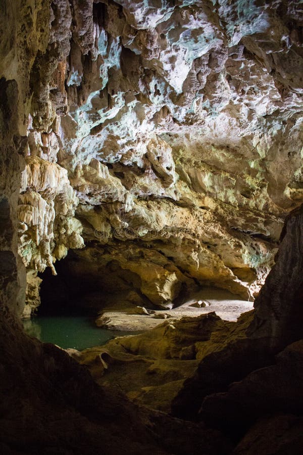 Inside the cave stock image. Image of water, dark, natural - 120113655