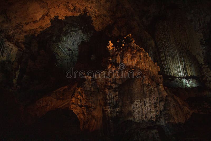 Inside of the Caves Cacahuamilpa, Guerrero, Mexico Stock Photo - Image ...