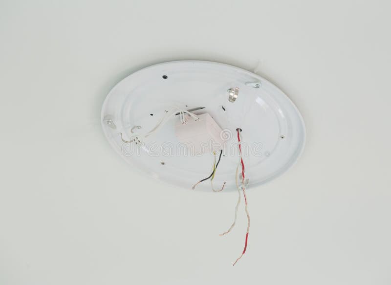 Inside of ceiling lamp stock photo. Image of fixing, assembling - 71596234