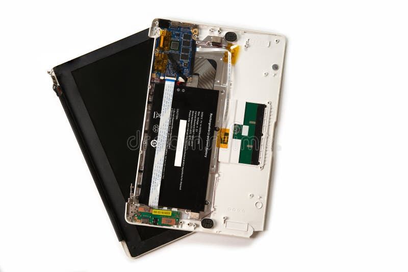 The Inside of a Cell Phone with the Screen Removed Stock Image - Image ...