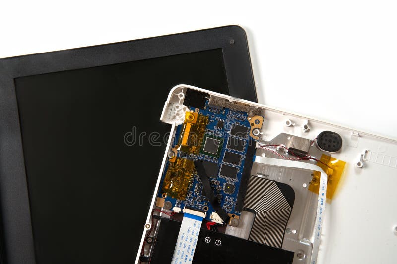 The Inside of a Cell Phone with the Screen Removed Stock Image - Image ...