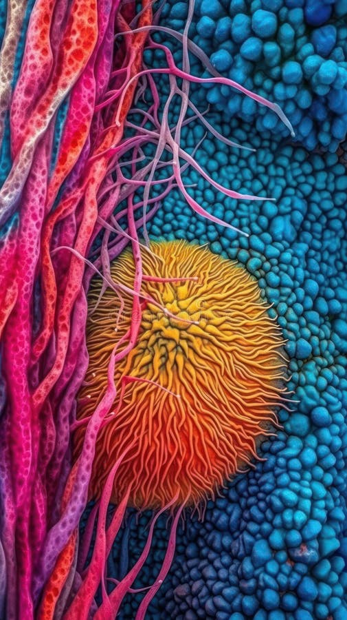 Inside a Cell: a Vivid View of the Golgi Apparatus . Stock Illustration ...