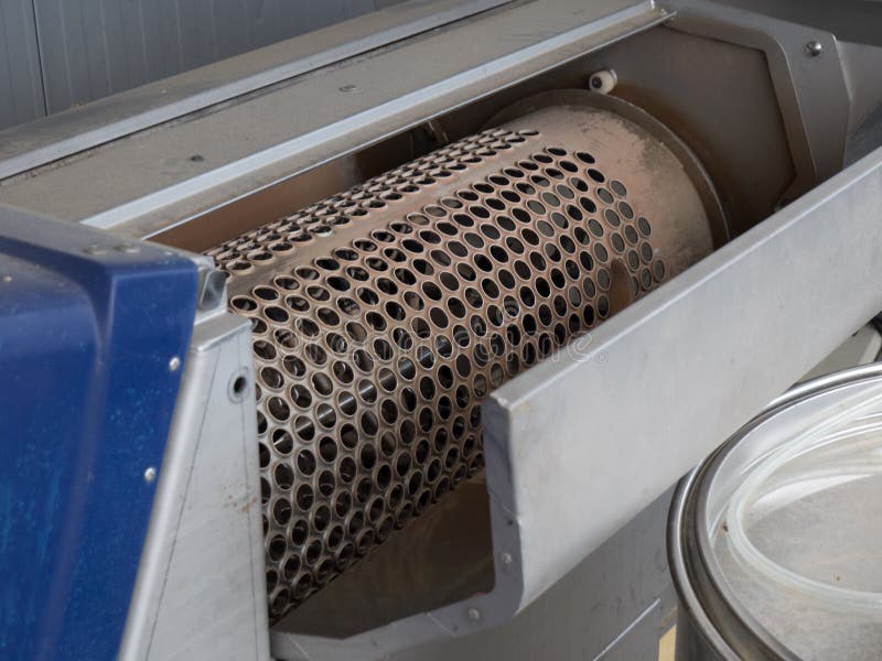 Inside of a Centrifugal Grape Vines Press Stock Photo - Image of ...