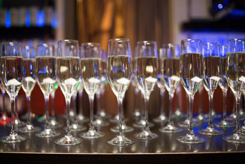Champagne Catering for Guests Stock Image - Image of catering, holiday ...