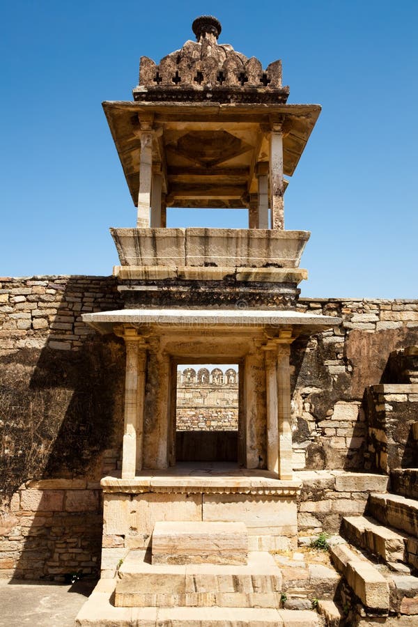 Inside the Chittorgarh Fort Aera Stock Photo - Image of outside, state ...