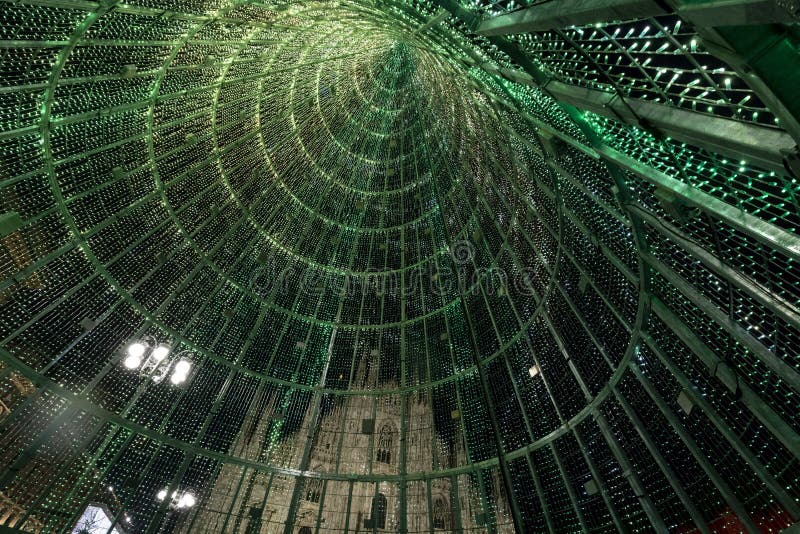 Inside Christmas Tree in Milan Duomo Square Stock Image - Image of tree ...