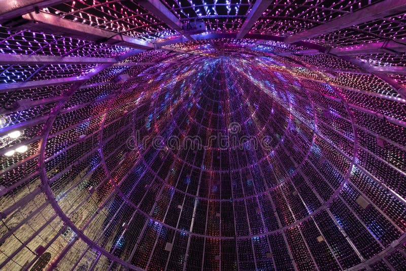 Inside Christmas Tree in Milan Duomo Square Stock Image - Image of ...