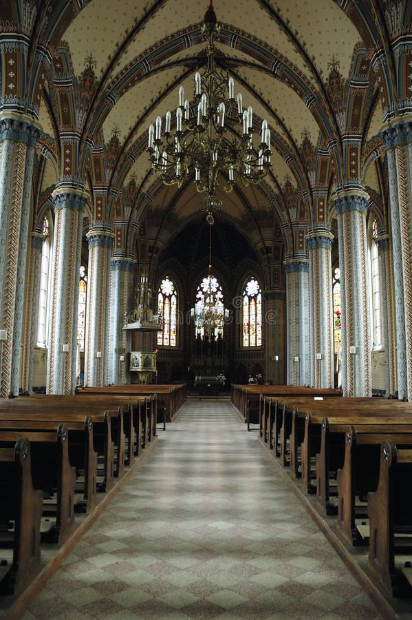 Inside of a church stock photo. Image of bench, congregation - 16384670