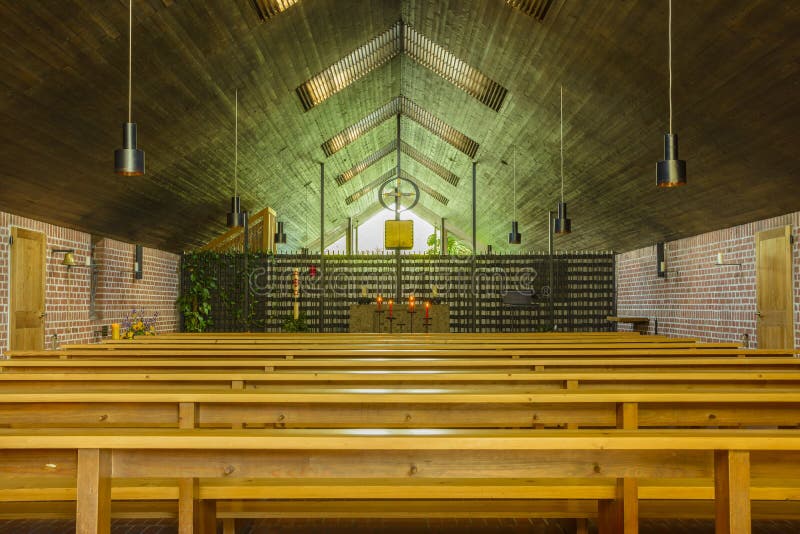 Inside of Church Catholic Carmelite Monastery from Dachau Concentration ...