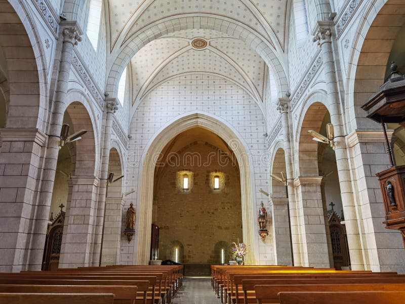 The inside of the church stock image. Image of wooden - 278546639