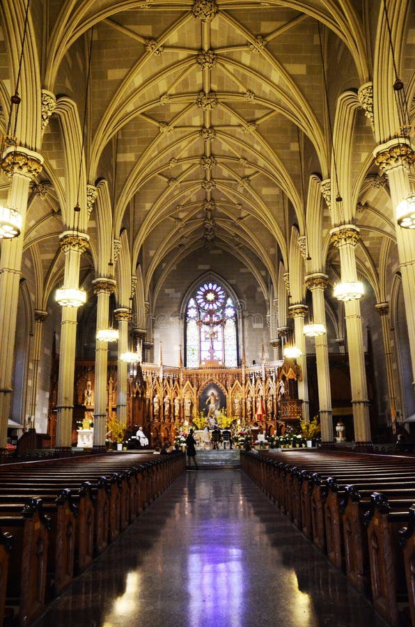 Inside church in New york editorial photo. Image of christianity - 87288836