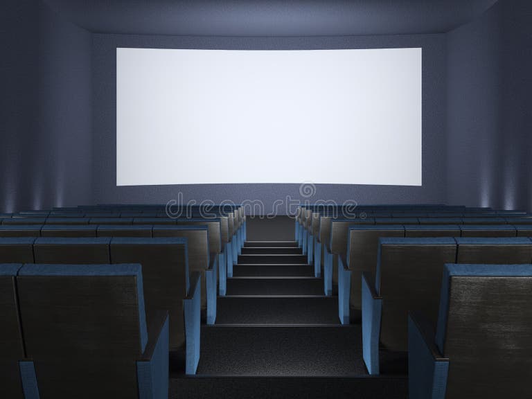 Inside of the cinema. stock photo. Image of auditorium - 35282000
