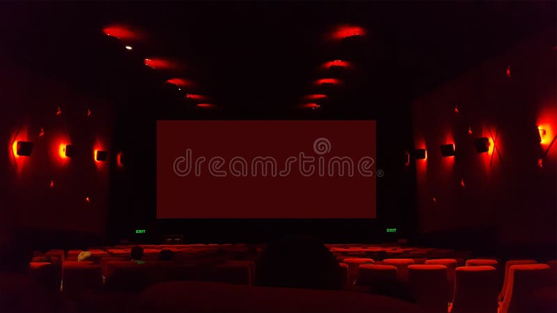 In cinema theater stock image. Image of equipment, indoor - 35182389