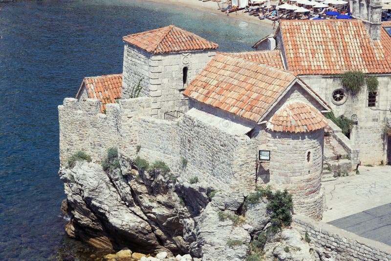 Inside the Citadel of Old Town of Budva, Montenegro Stock Photo - Image ...