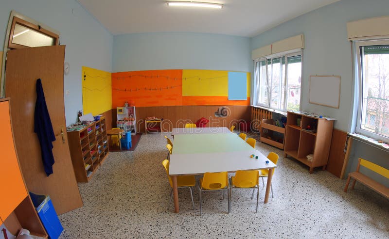 Inside of the Kindergarten Classroom Stock Photo - Image of school ...