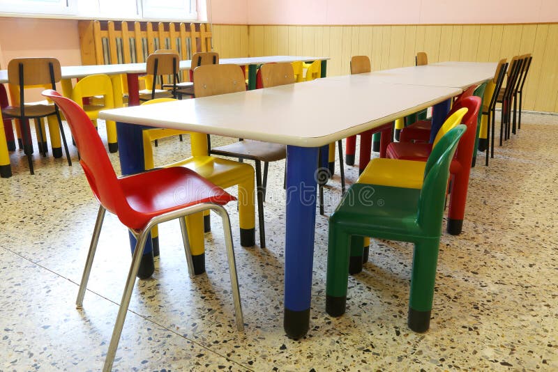 Inside a Classroom of Kindergarten Stock Image - Image of catering ...