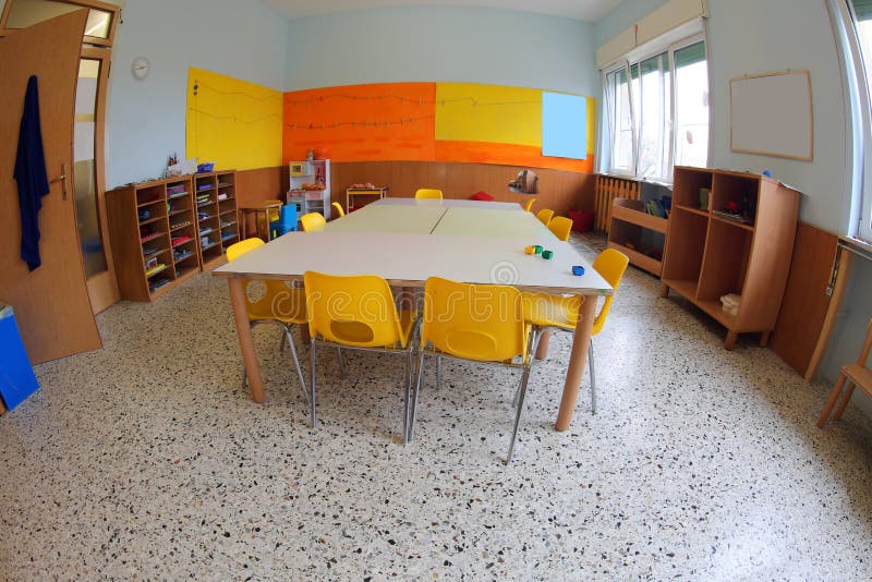 Inside of the Kindergarten Classroom Stock Photo - Image of school ...