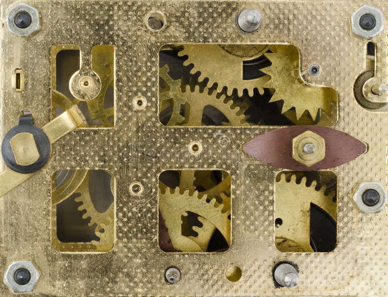 Inside the Clock stock image. Image of motion, brass - 26346021