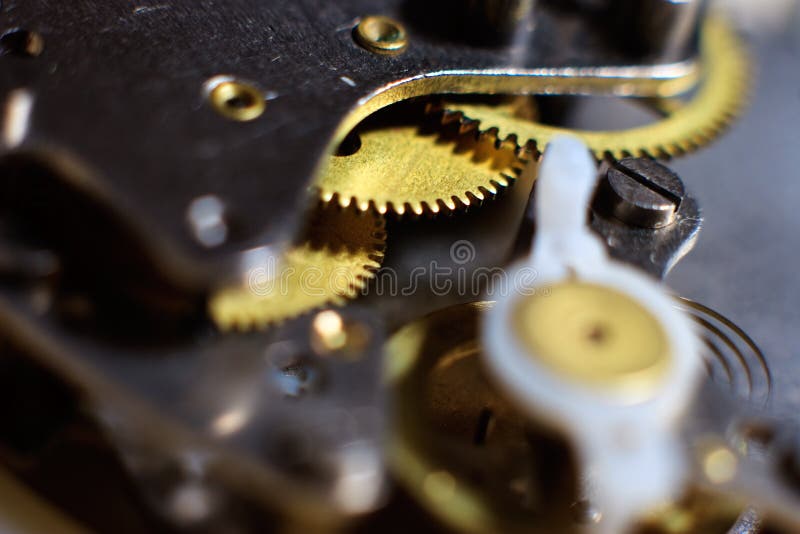 Inside of an clock stock image. Image of color, engineering - 8728663