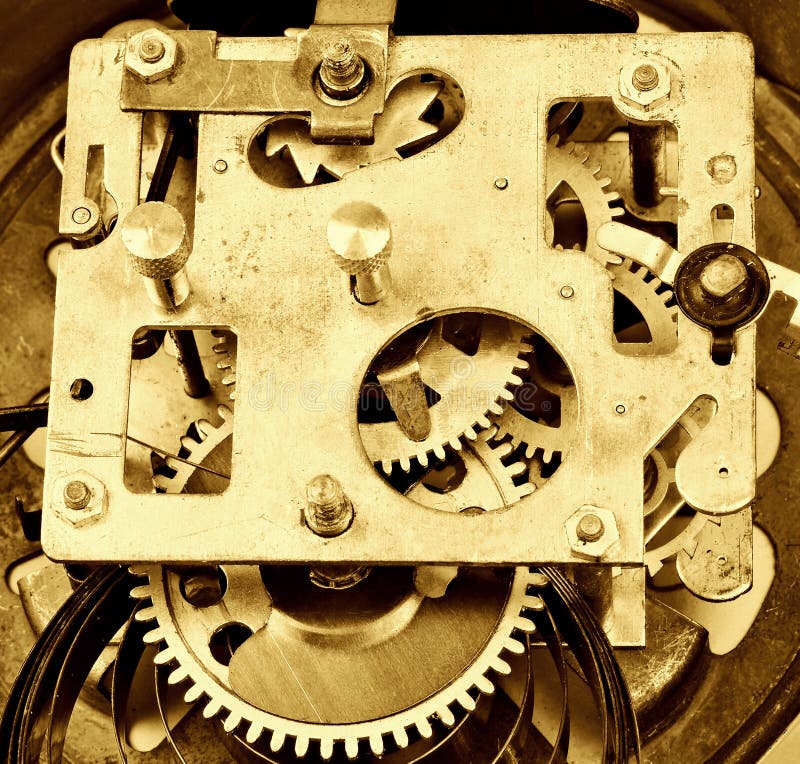 Inside the Clock (clockworks) Stock Photo - Image of aged, clockworks ...