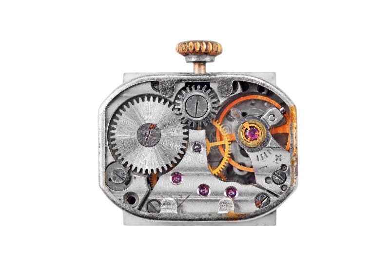 Inside the Clock (clockworks) Stock Image - Image of retro, grungy ...