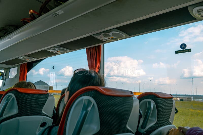 Inside coach bus road trip stock image. Image of travel - 247123757