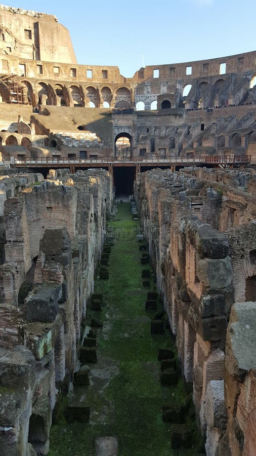 Inside of the Coliseum editorial stock photo. Image of religion - 89438323