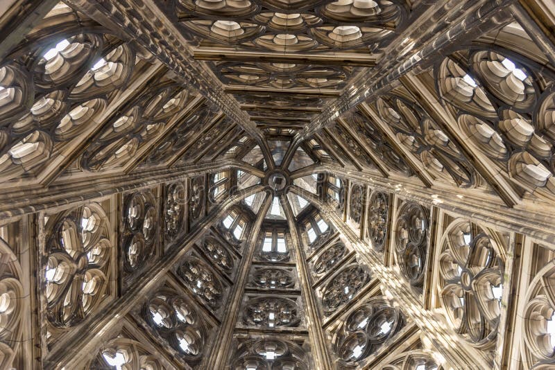 Inside of the Cologne Cathedral. Roman Catholic Cathedral Stock Image ...