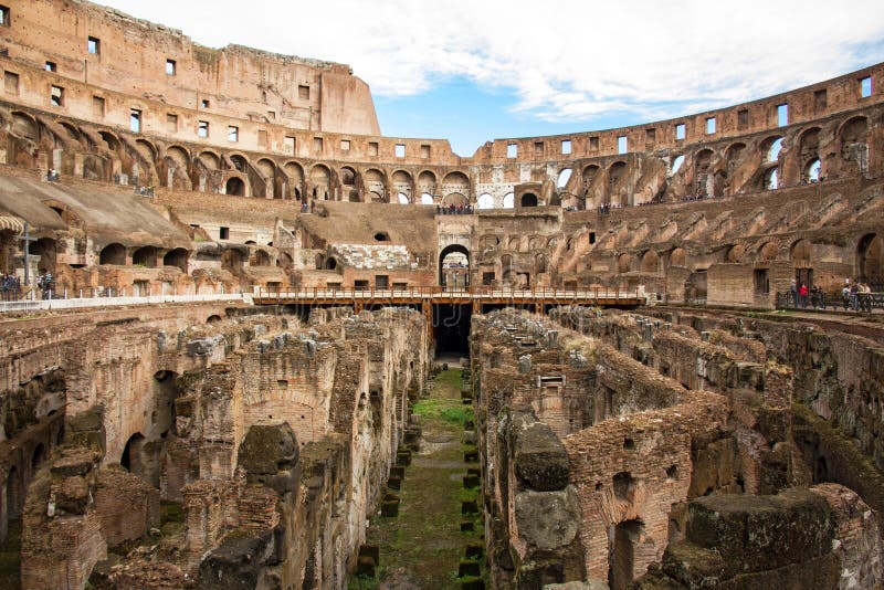 Inside the Colosseum stock photo. Image of imperial, historical - 27194480