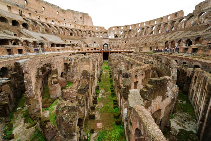 Inside Of Colosseum In Rome Stock Image - Image: 27122429