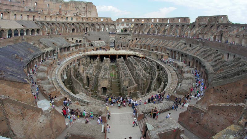 Rome coliseum interior stock video. Video of monument - 77718925