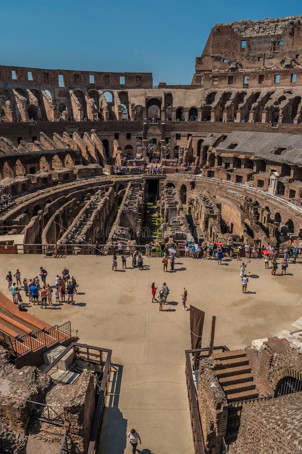 Inside the Colosseum in Rome, Italy Stock Image - Image of famous ...