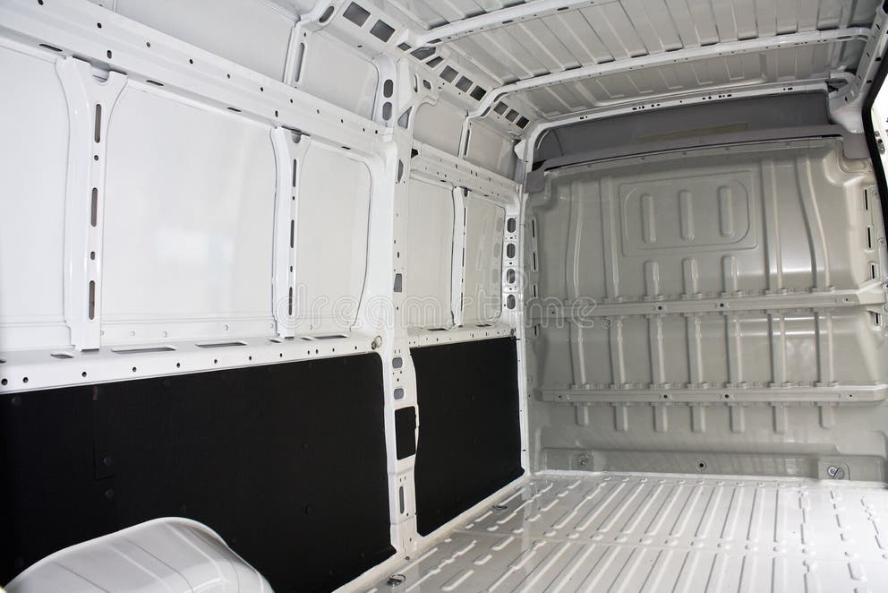 Inside commercial van stock image. Image of lines, work - 14415741