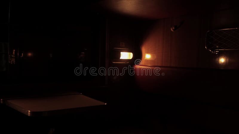 Inside Compartment of Russain Corridor Coach of Railway Passenger Train ...