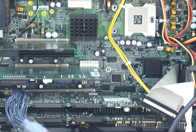Inside a computer stock photo. Image of circuit, inside - 12122244
