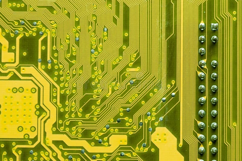 Inside a computer circuit stock image. Image of electronics - 1282121