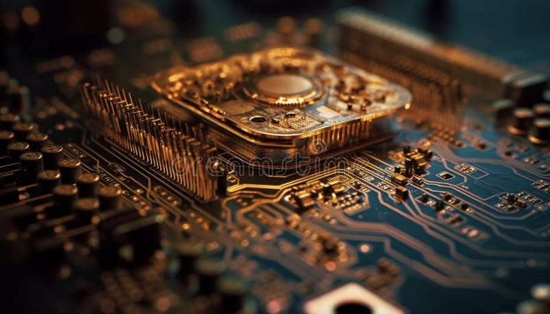 Inside the Computer, a Complex Circuit Board Controls Data Flow ...