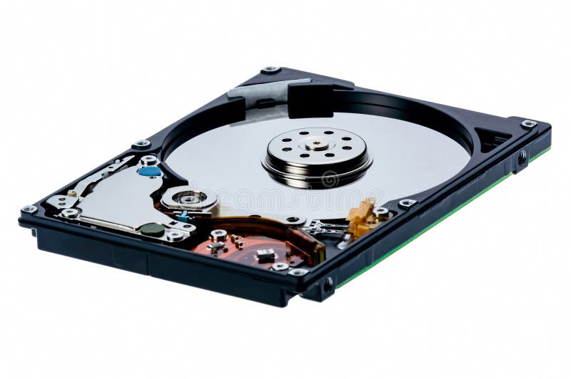 Inside of Hard Disk Hdd Isolate Stock Photo - Image of lock, inside ...