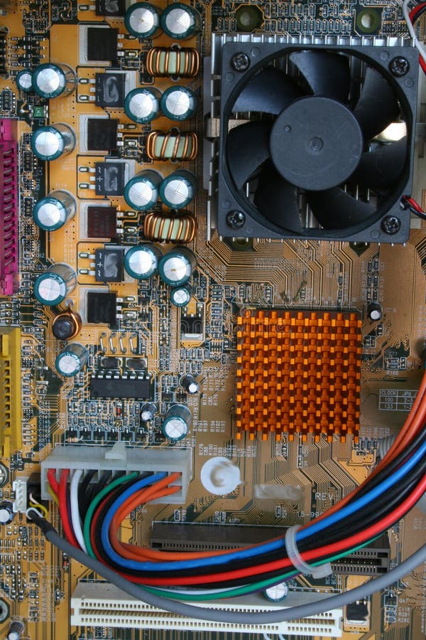 Inside of computer upclose stock photo. Image of blue - 1439088