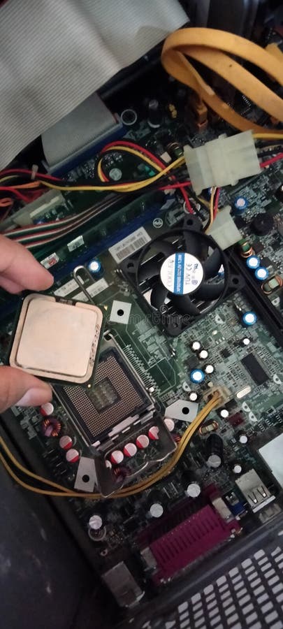 The Inside of the Computer Which Consists of Special Components is Very ...