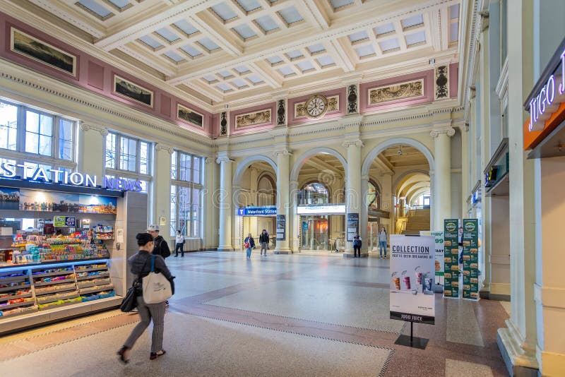 Inside the Concourse of the Waterfront Train Station in Vancouver ...