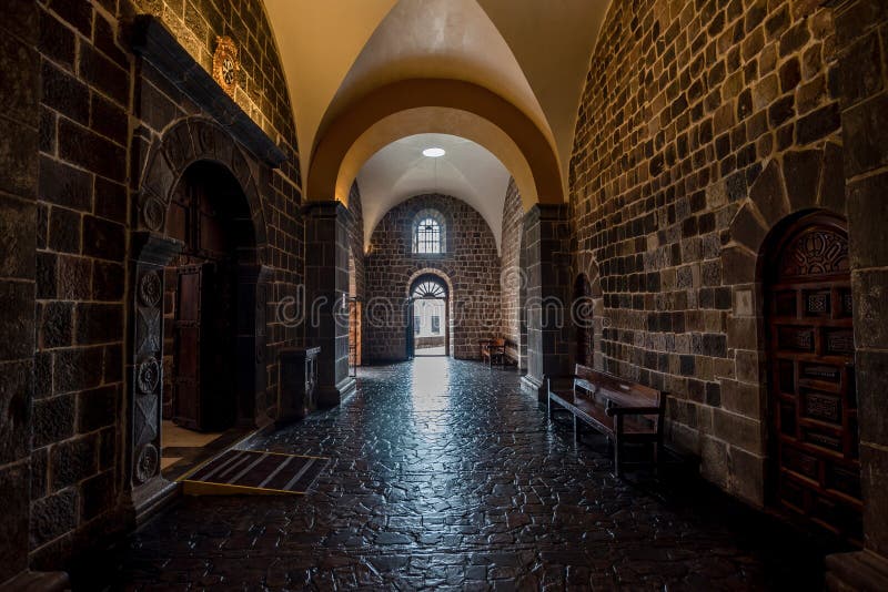 The Inside of the Convent of Santo Domingo Above in Cusco, Peru ...