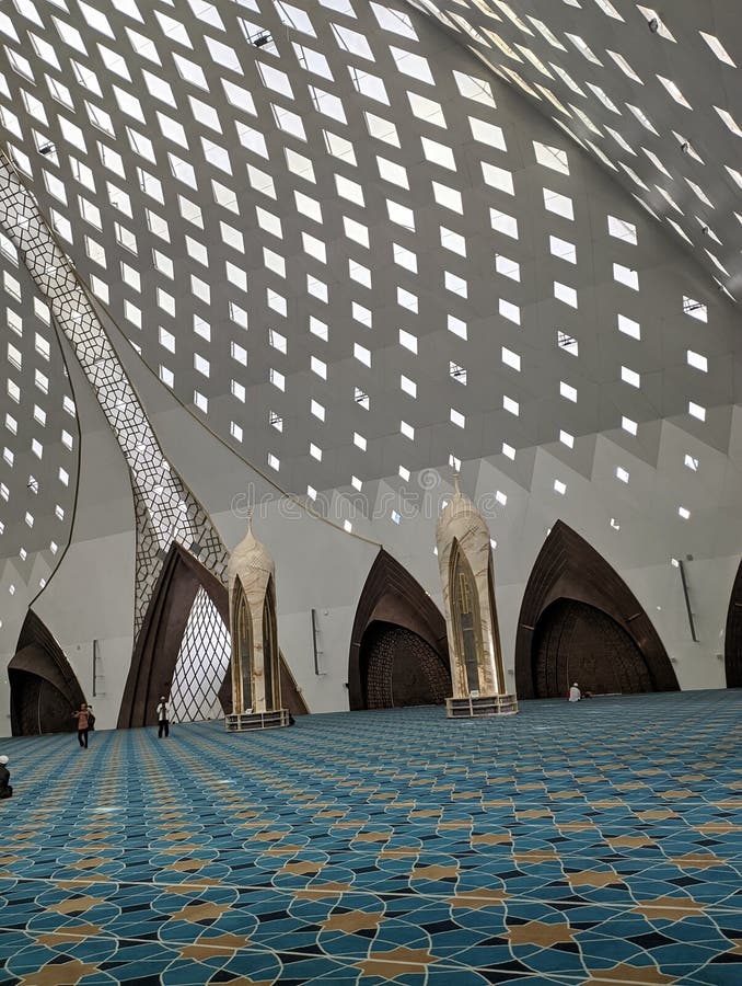 Inside the cool mosque stock photo. Image of cool, mosque - 282927372