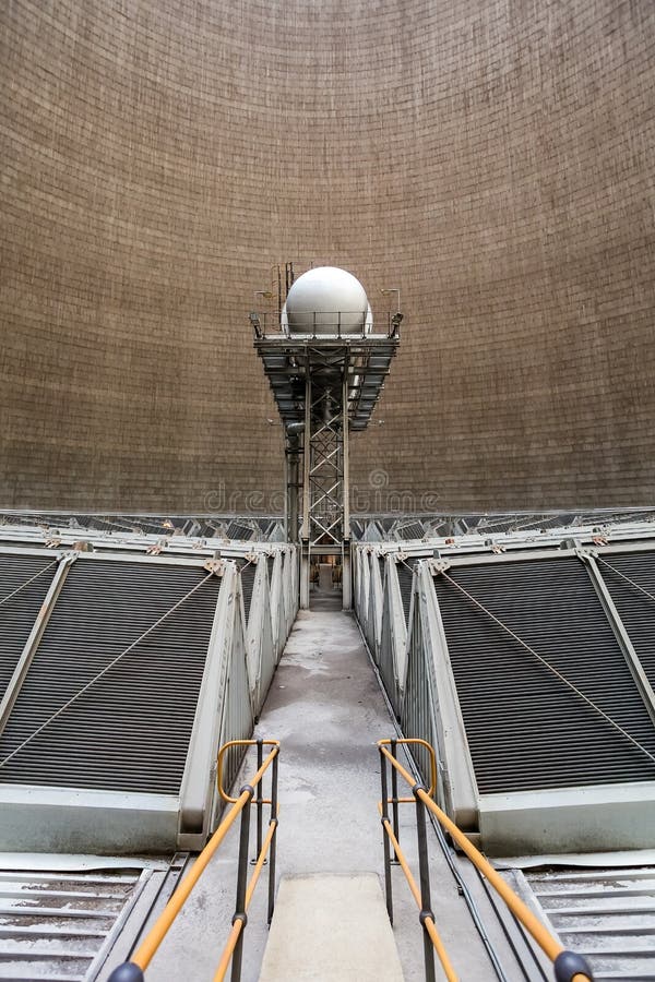 Inside a Cooling Tower for Power Station Stock Photo - Image of ...